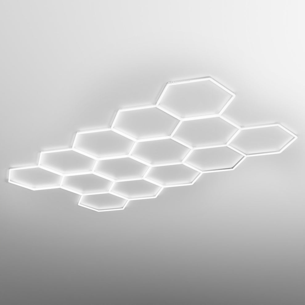 Hexagon LED Lighting Fixture - Single Garage Classic Luminaire – Hexa ...