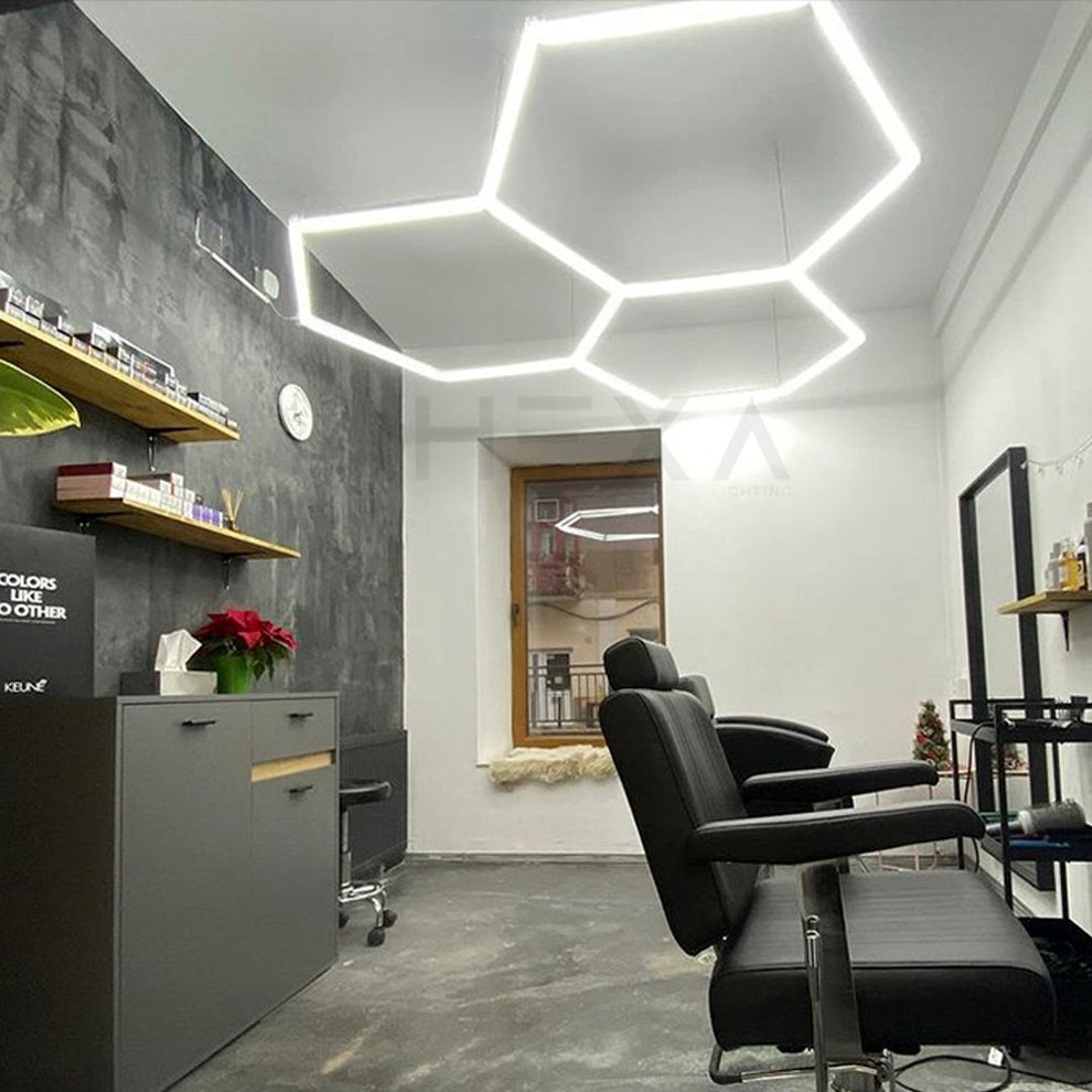 2.04m x 2.06m | Hexagon LED Lighting Fixture – Hexa Lighting